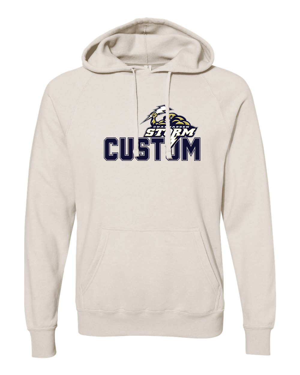 Chanhassen Storm Custom Activity Logo Hoodie in Natural Oat – Biography ...